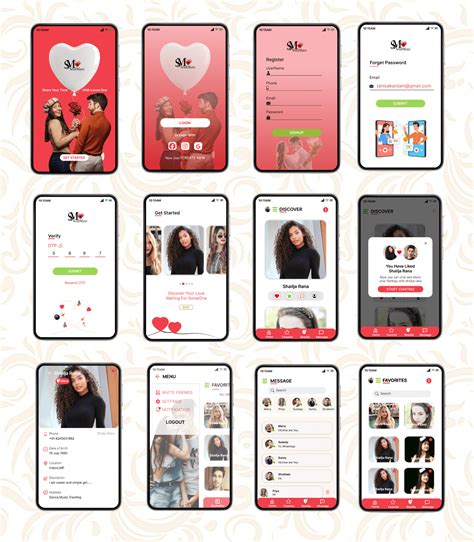 Dating Mobile Application On Behance