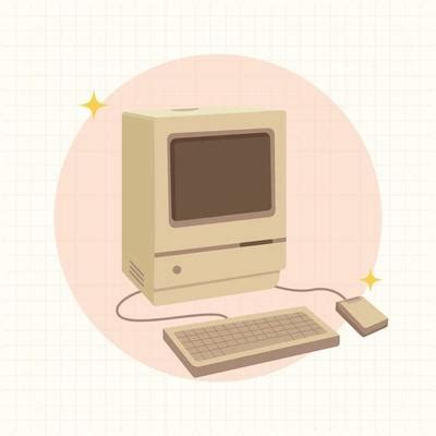 Old Computer Vector Art Icons And Graphics For Free Download