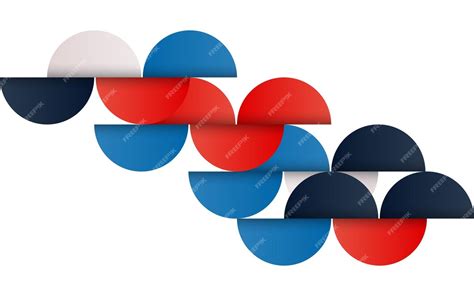 간단한 모양과 아름다운 색상 팔레트가 있는 Mid Century 기하학적 추상 패턴 간단한 기하학적 패턴 구성 벡터 일러스트 레이 션 무료 벡터