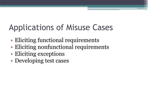 Ppt Misuse Cases Use Cases With Hostile Intent Powerpoint Presentation Id1148676