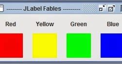Swing Jlabels Java R