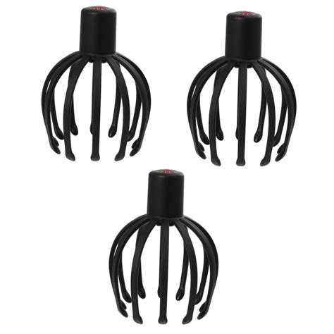 Ultechnovo 3 Piece Scalp Head Massager Electrical Shampoo Brush For