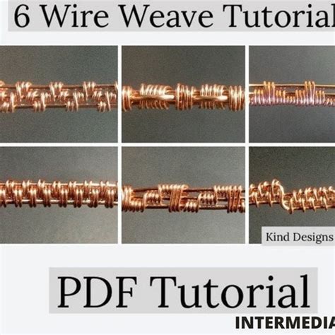 6 Wire Weave Tutorials Wire Wrap Pattern Tutorials 3 Base Etsy