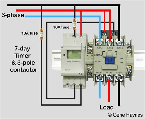Timer And Contactor Wiring Diagram