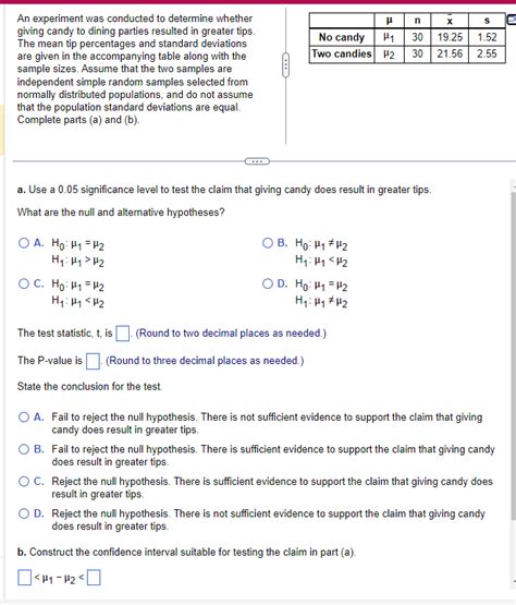 Solved An experiment was conducted to determine whether | Chegg.com