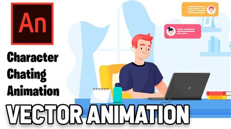 Character Chating Animation Adobe Animate Cc Tutorial Vector
