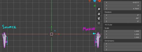 Mirror Mirrored Object Is Misaligned When Compared To Its Source Object Blender Stack Exchange