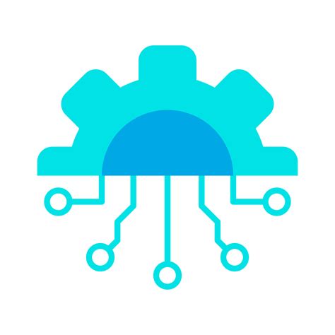 Gear And Circuit System Automation Icon Vector Illustration 23233878