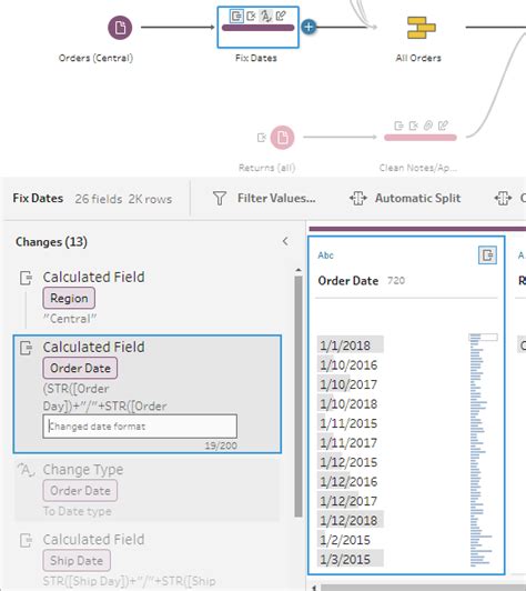 构建和组织流程 Tableau
