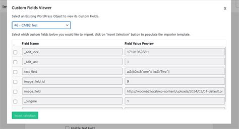 how to import wordpress custom fields import wp