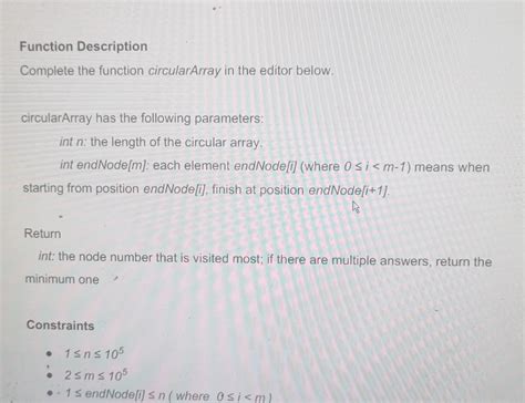 circular array behaves as if it were connected