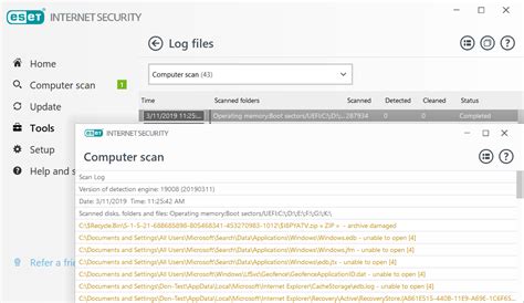 Missing Scan Logs Eset Internet Security And Eset Smart Security