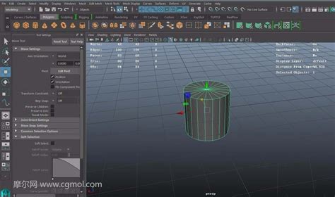 Maya怎么提取模型面上的线 Autodesk Maya教程 Cg教程 摩尔网cgmol