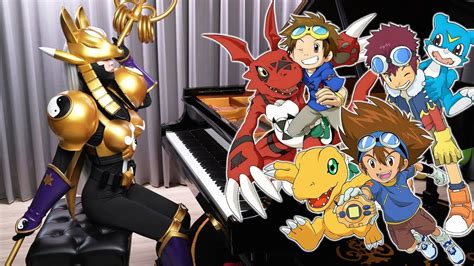 Rus Piano Plays A Fun Digimon Piano Medley While Cosplaying Sakuyamon