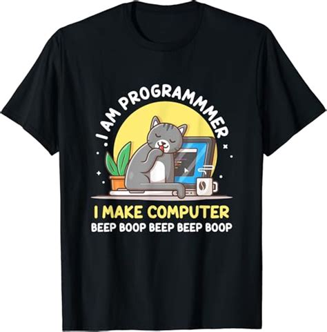 katze programmierer programmieren coder kodierer geschenk t shirt