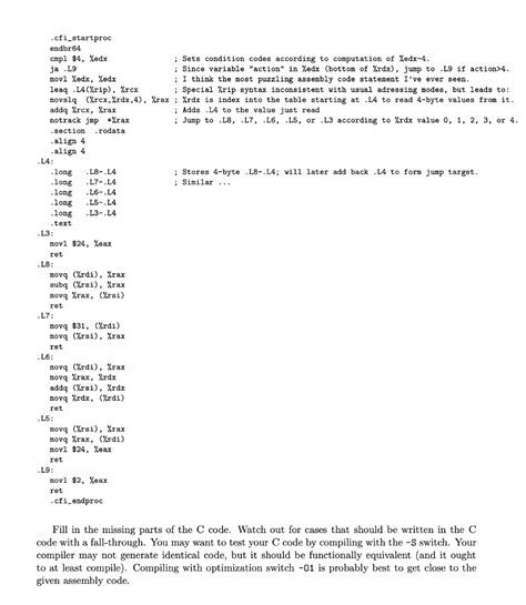 Solved The Code That Follows Shows An Example Of Branching Chegg Com
