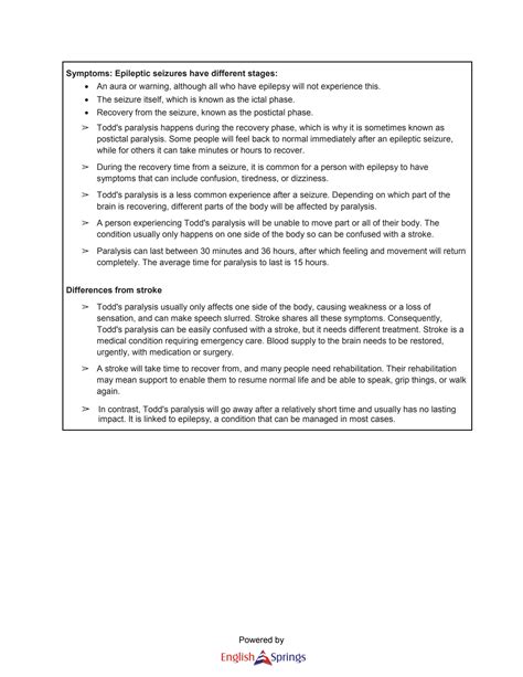 Solution Todd S Paralysis Oet Reading Studypool