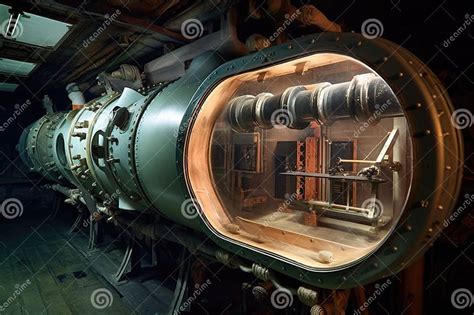 Torpedo Launch Tube With Open Hatch And Guidance System Stock Illustration Illustration Of