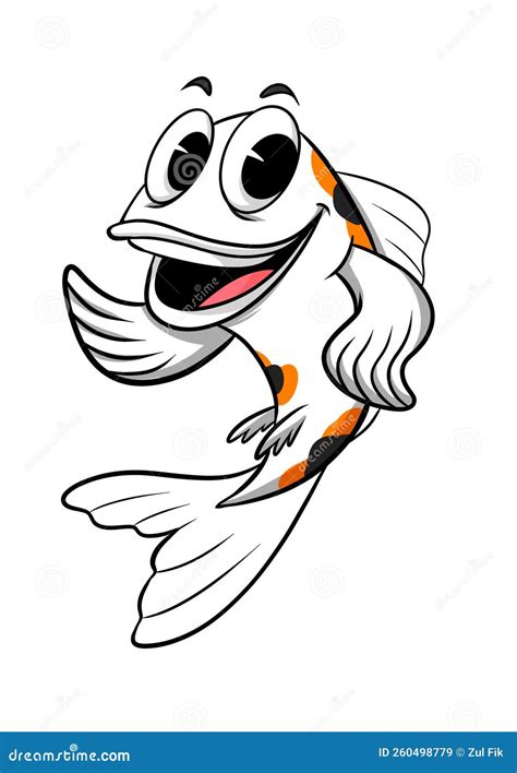 Cute Fish With Funny Face Stock Illustration Illustration Of Scary