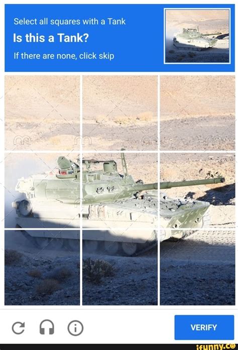 select all squares with a tank is this a tank if there are none click