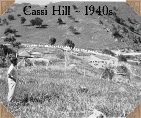 Vintage Virgin Islands Cassi Hill In The 1940s When Most Of The