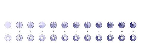 Segment Slice Sign At Brutalism Style Circle Vector Image