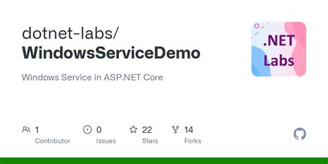 GitHub Dotnet Labs WindowsServiceDemo Windows Service In ASP NET Core