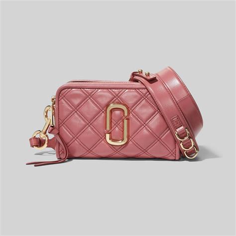 Marc Jacobs Womens The Quilted Softshot 21 Bag In Santa Fe Red