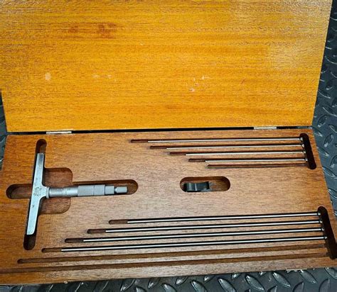 Lufkin Micrometer Depth Gage Set 514 1 9 Incomplete Obtainium Science And Surplus