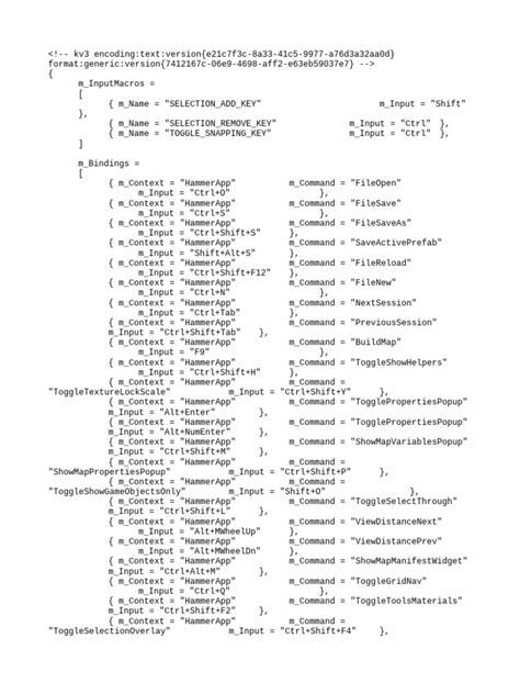 Hammer Key Bindings Pdf Humancomputer Interaction Text