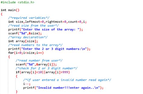 an array contains 2 or 3 digit positive numbers 9