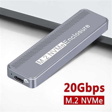 Внешний корпус для M.2 NVMe накопителей, 20gbps USB-C 3.2 Gen2x2 ...