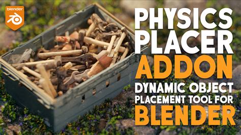 Artstation Physics Placer Blender Addon Dynamic Placement Tool Resources
