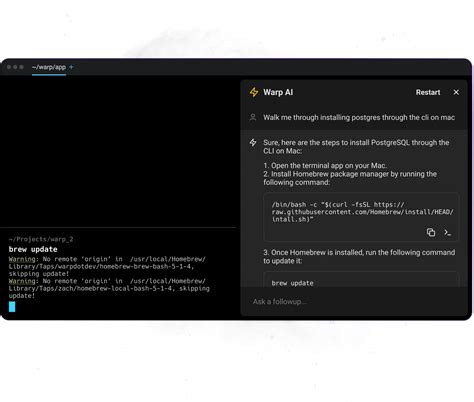 Warp Ai Ai Fully Integrated With Your Terminal