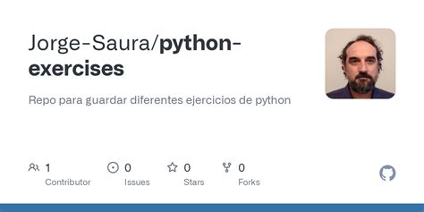 Github Jorge Saurapython Exercises Repo Para Guardar Diferentes
