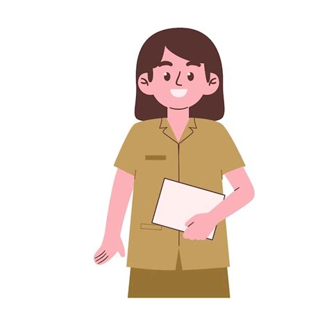 Premium Vector Female Teacher Teaching At Class