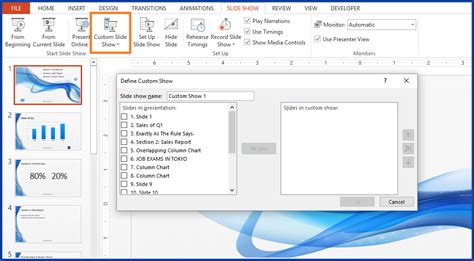 How To Make A Custom Slide Show In Powerpoint 2016 Free Powerpoint