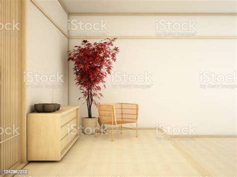 인테리어 디자인 테이블이있는 현대적인 거실 목재 바닥 일본 식 3d 일러스트레이션 3d 렌더링으로 특별히 설계되었습니다 0명에