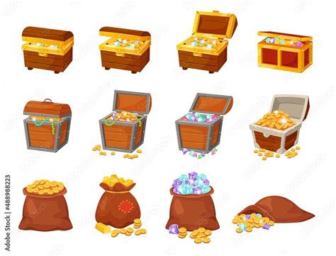 Cartoon Pirate Treasure Chest