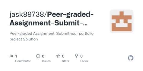Peer Graded Assignment Submit Your Portfolio Project Solution7peer