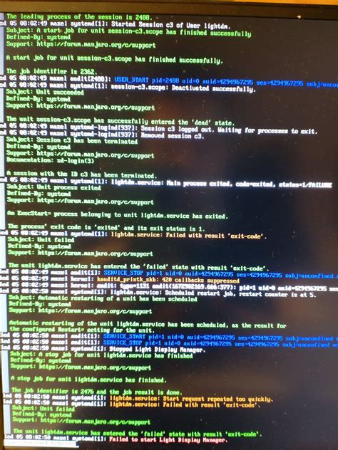 Black Screen Xfce Ldm Failed After Ceph Update Xfce Manjaro Linux Forum
