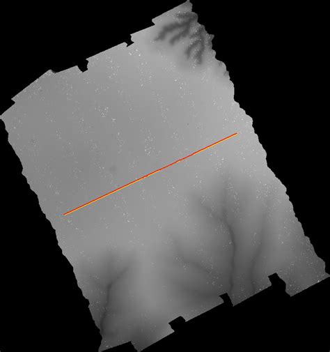 Trajectory In Yellow On Combined Intensity Surface And Terrain