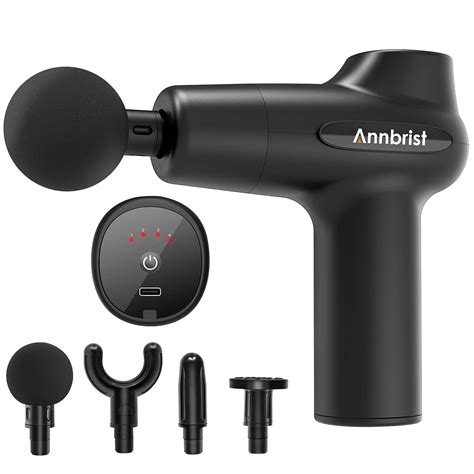 Deep Tissue Massager Gun Annbrist Handheld Cordless Quiet Massager
