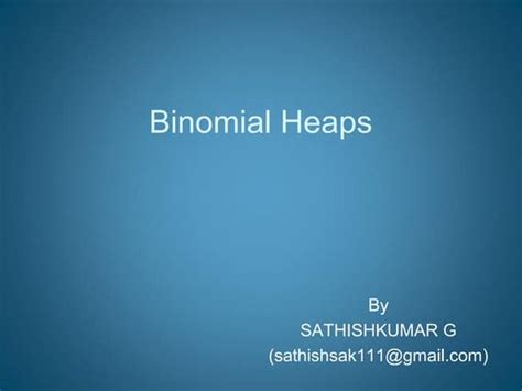 Binomial Heap Pptx Programming Languages Computing