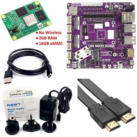 Cm4 Maker Board And Kits Maker S Carrier Board For Raspberry Pi Cm4 Cm5