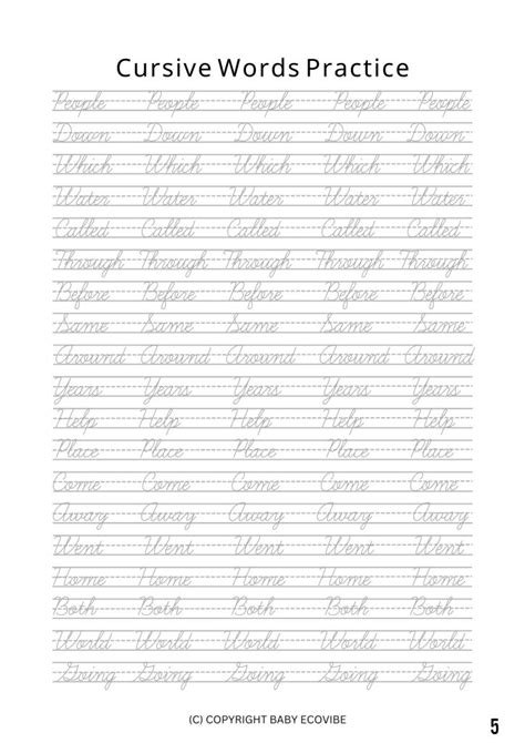 Free Cursive Practice Sheets Print And Learn Printables For Everyone