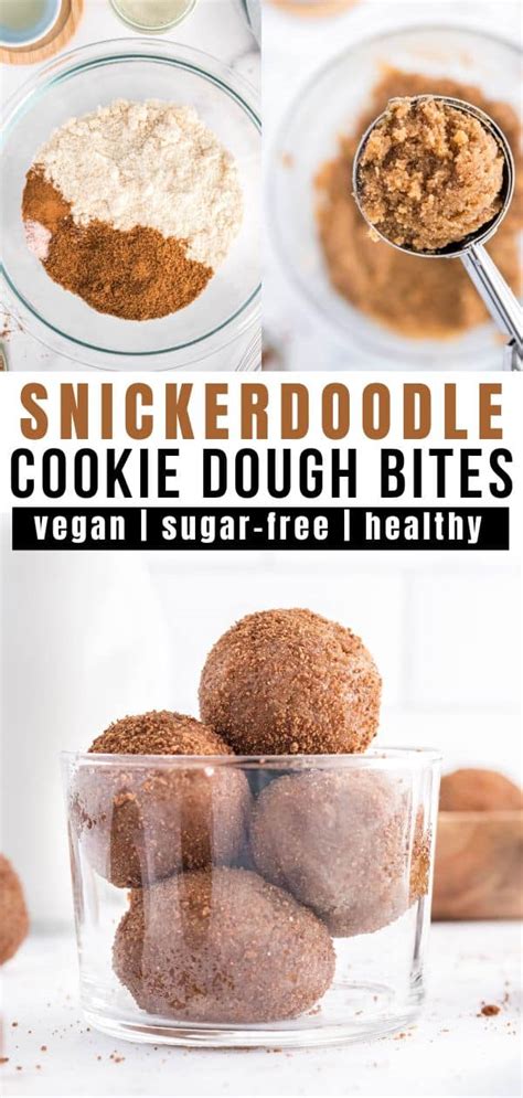 Edible Snickerdoodle Cookie Dough Bites Paleo Low Carb Keto