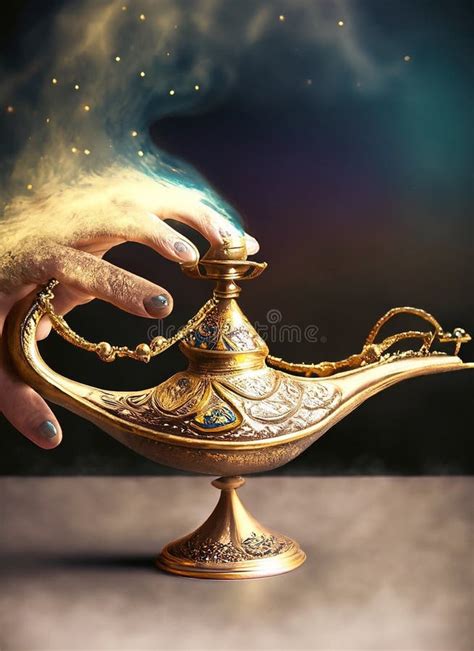 Aladdin S Magic Lamp Stock Illustration Illustration Of Lamp 300465923
