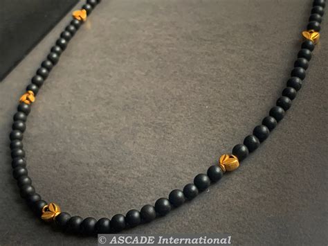 Exclusive Onyx Chain With Gold Etsy Uk