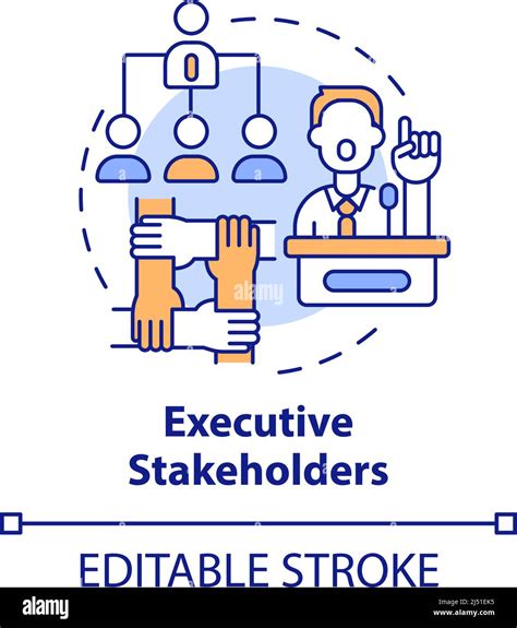 Executive Stakeholders Concept Icon Stock Vector Image And Art Alamy
